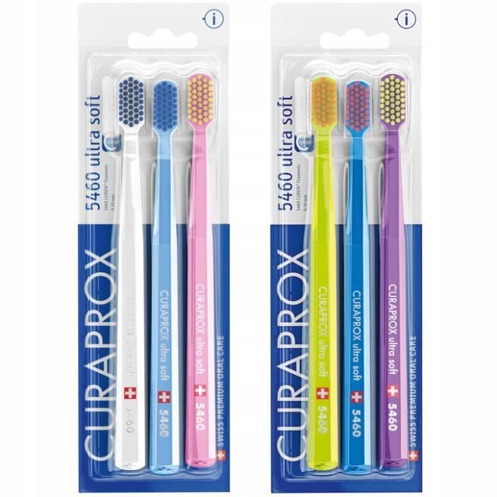 Curaprox CS 5460 Ultra Soft 3pcs Brosses à dents classiques ...