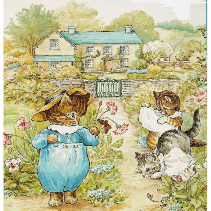 Poster Affiche Tom Kitten et Ses Amis Chaton Illustration Enfant ...