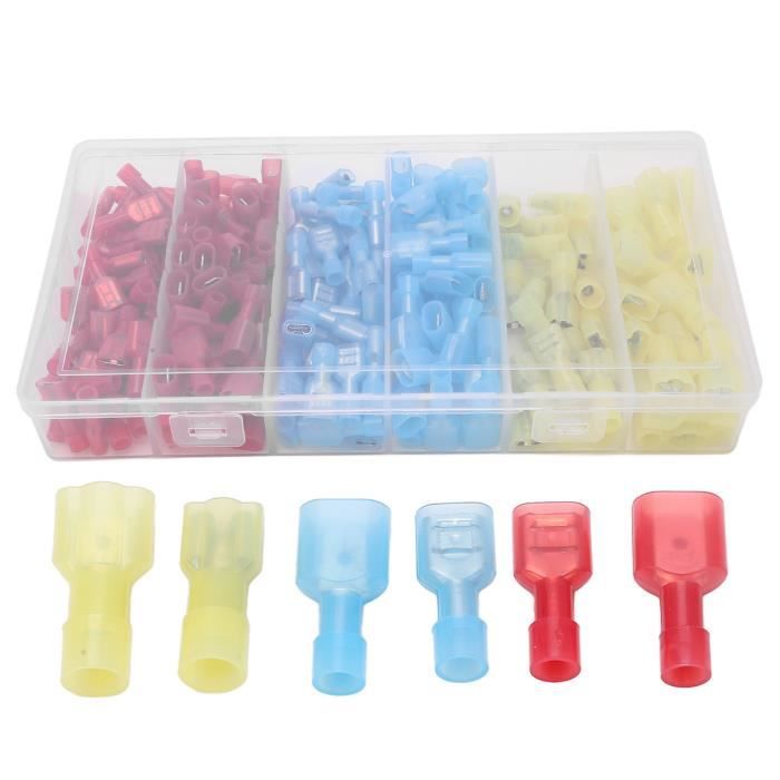 YUI connecteur de fil 200 pièces borne de câblage femelle et mâle ...