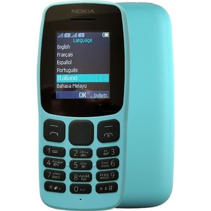NOKIA 106 DOUBLE SIM 2G ECRAN TFT 1.8'' BLEU ADDICT-GEEK - Cdiscount ...