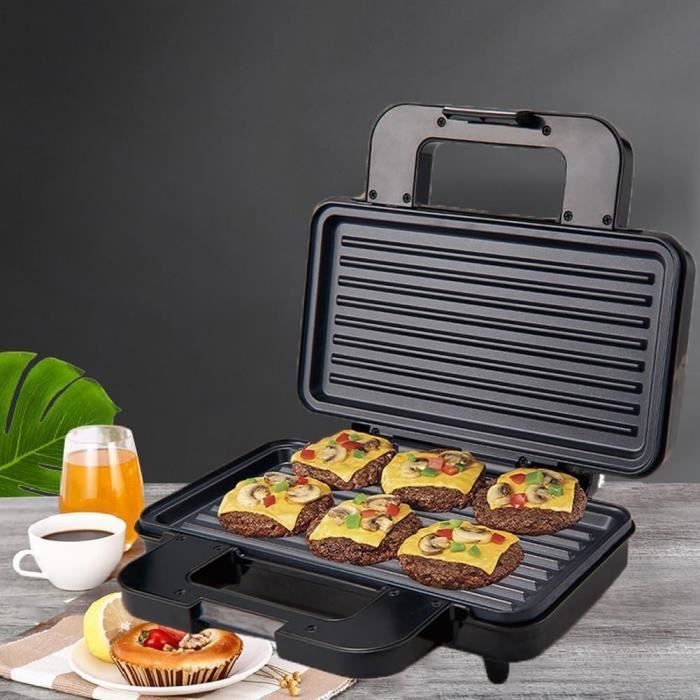 Sk-227 1000W Panini Grill Électrique, Revêtement Anti-Adhérent ...