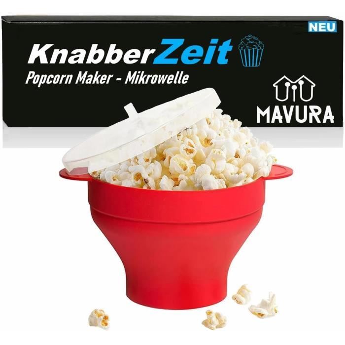 Knabberzeit Machine À Pop-Corn Pour Micro-Ondes Sans Huile, Bol En ...