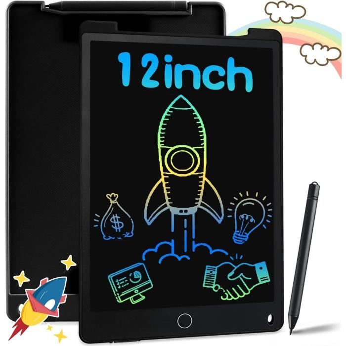 Tablette D'Écriture Lcd 12 Pouces, Tableau De Dessin Effaçable Avec ...