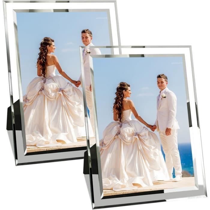 Cadre Photo 10x15cm en Verre, Cadres Photo Moderne Argent Pour Photos ...