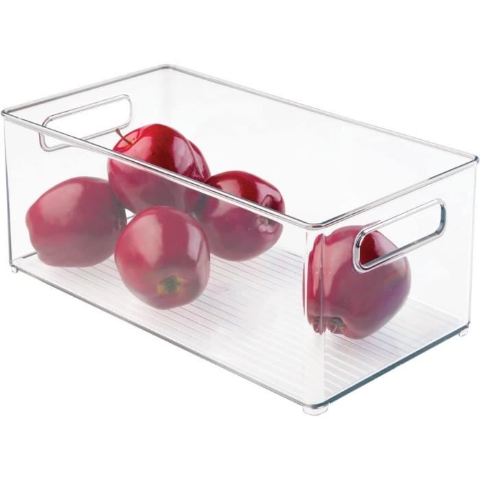 MDesigac alimentaire avec rebords élevés – rangement frigo en plastique ...