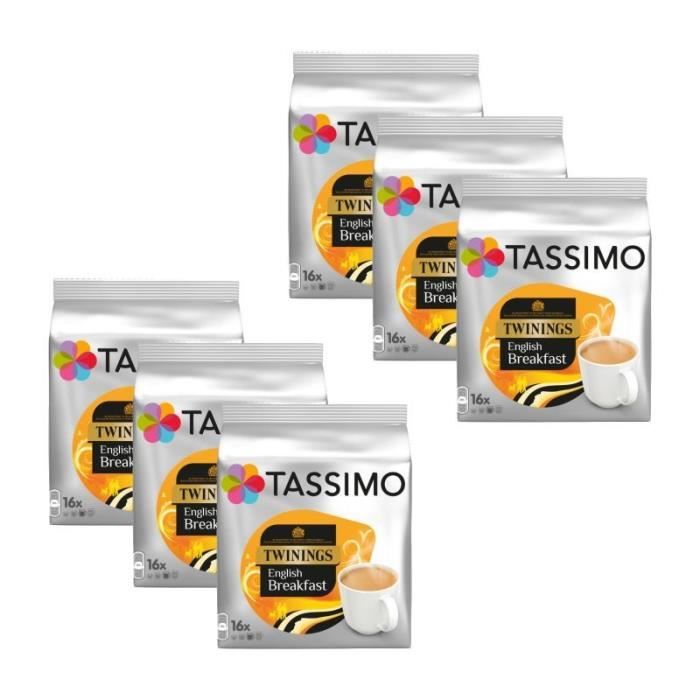 6 Tassimo Twinings English Breakfast - Cdiscount Au quotidien