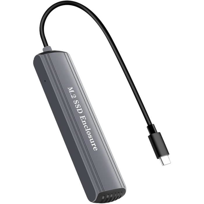 1 Boîtier M.2 Ssd 10 Gbit-S Dual Protocole M2 Nvme Pour M.2 Ssd ...