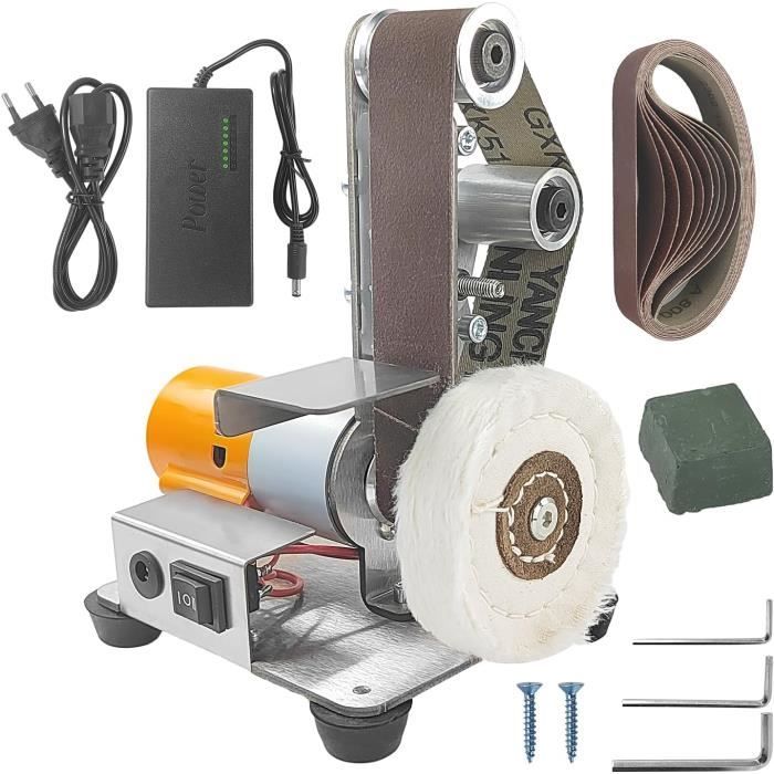 5 Pièces Ponceuse À Bande Kit, Mini Ponceuse À Bande Électrique Avec ...