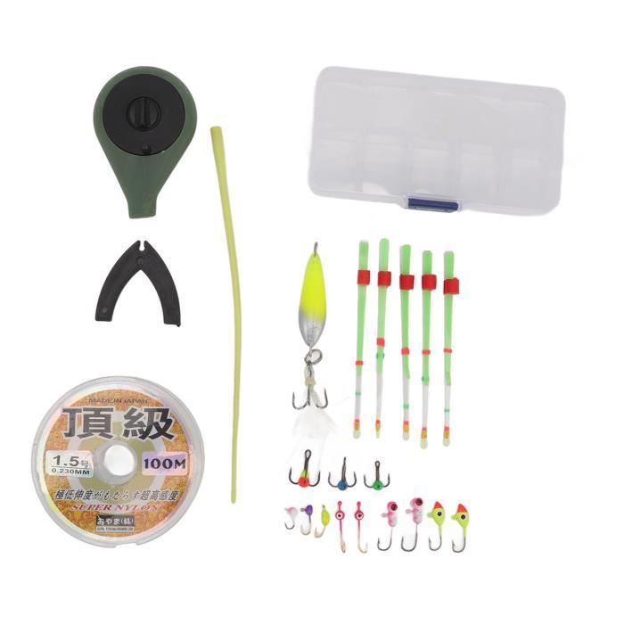 ZHU Combo canne à pêche sur glace Mini canne à pêche sur glace d'hiver ...