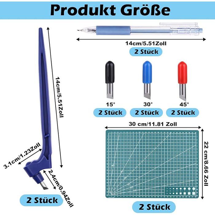 Stylo coupeur rotatif à 360° pour scrapbooking avec accessoires ...