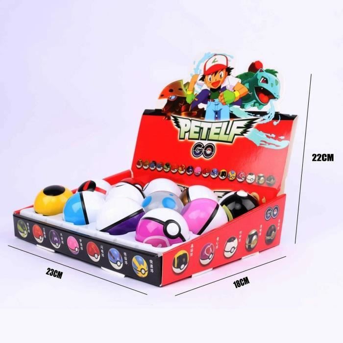 Lot 12 Pokeball Pokemon figurine jouet Pikachu ronflex Jigglypuff ...