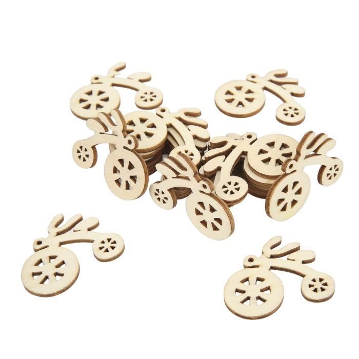 40 Mini Vélos en Bois DIY Rustiques avec Cordelette - Décoration ...