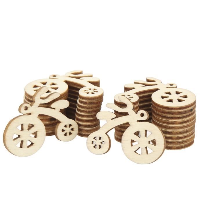 40 Mini Vélos en Bois DIY Rustiques avec Cordelette - Décoration ...