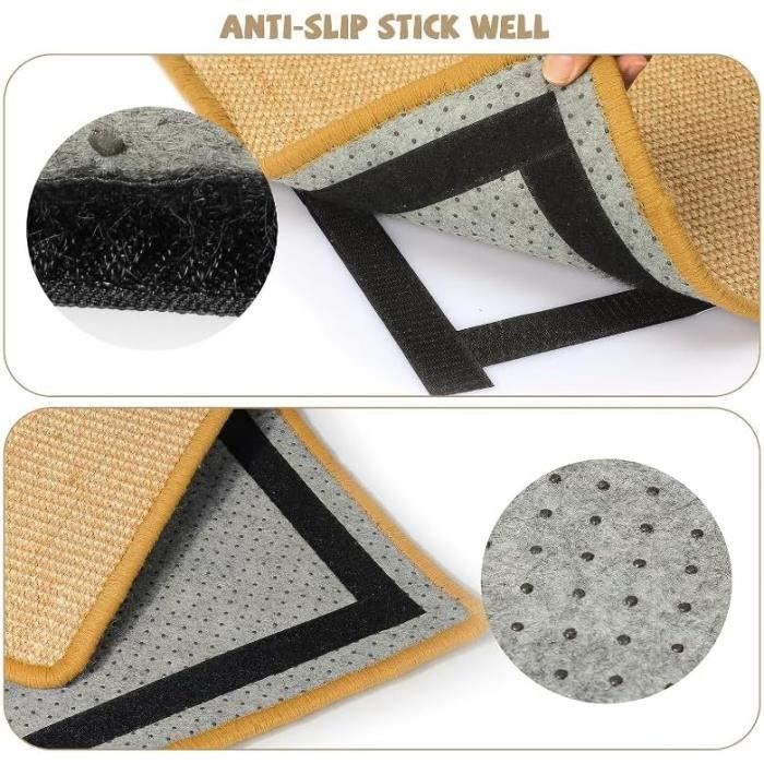 2-Packtapis Griffoir Chat Canapé Avec Velcro Tapis Griffoir Chat Sisal ...