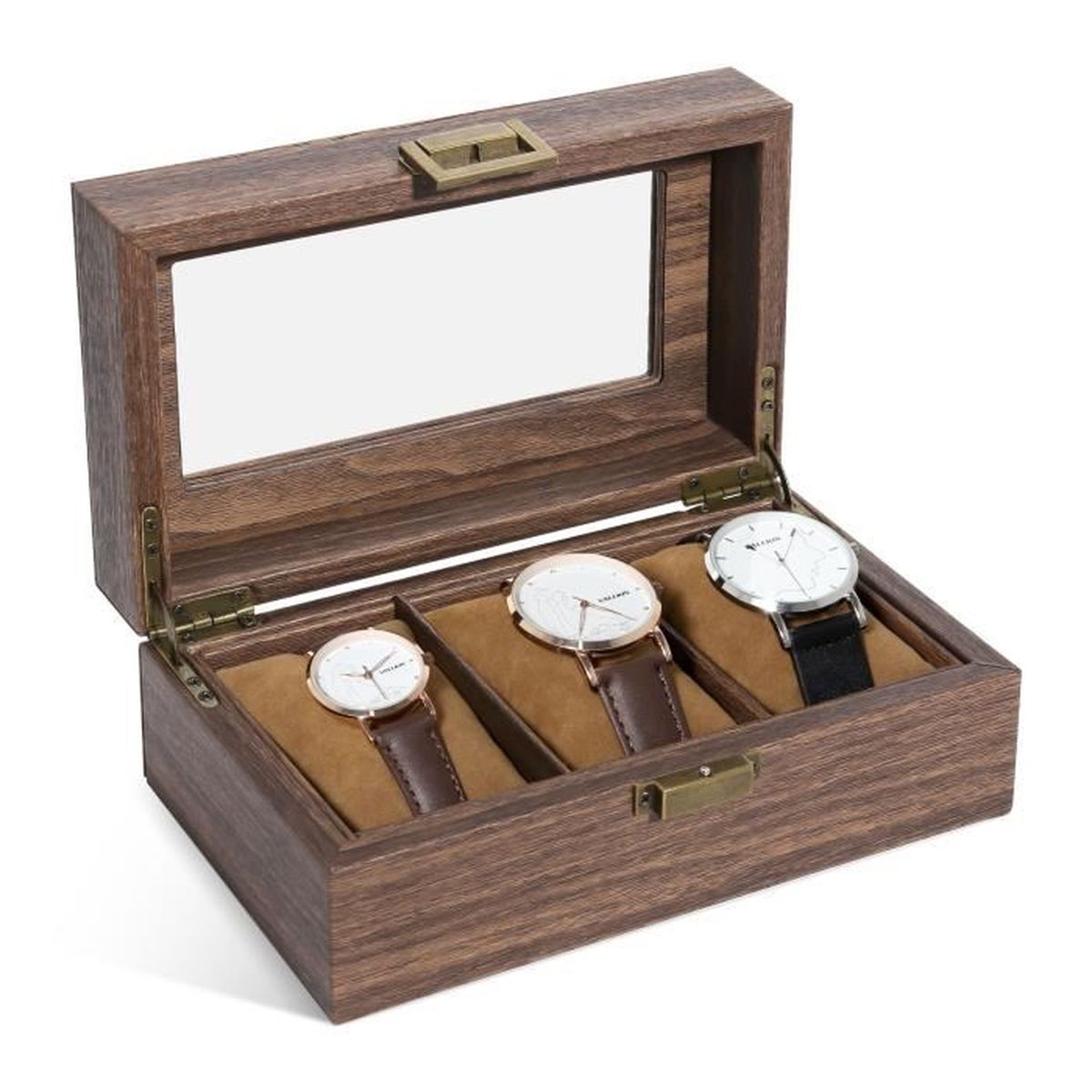 Uten Présentoir Boîte Coffret à Montre Bijoux Coffret de Rangement avec ...