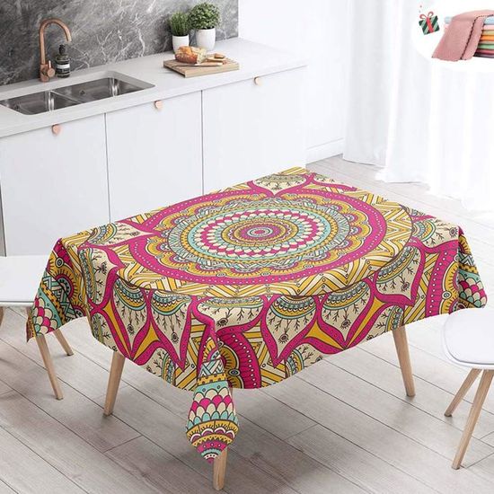 Nappe Rectangulaire Nappe de Table Imperméable Lavable et Facile d ...