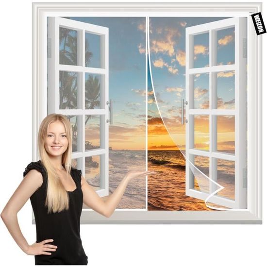 Porte moustiquaire magnétique,Rideaux Toile Insect Ecran 50x60cm Anti ...
