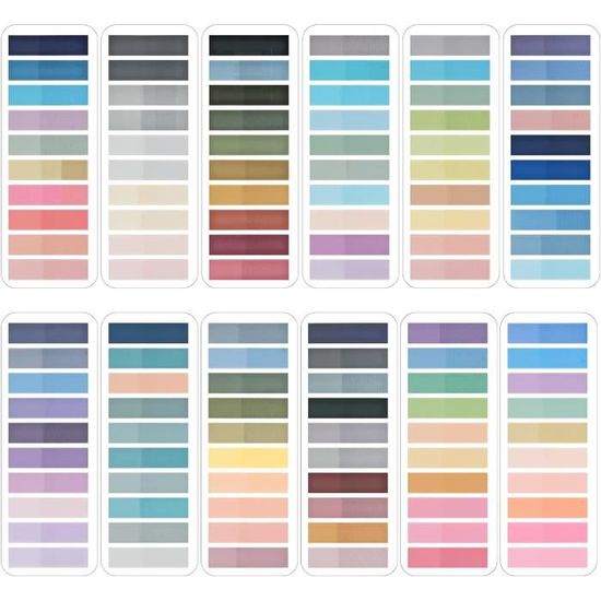 Marque-page adhésif - Marque Page - 2400 pièces - Transparent ...