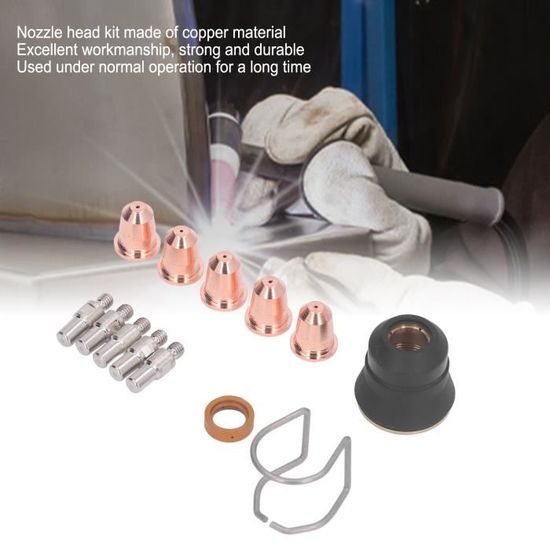 13Pcs Kit d'accessoires pour torche de découpe au plasma Électrodes ...