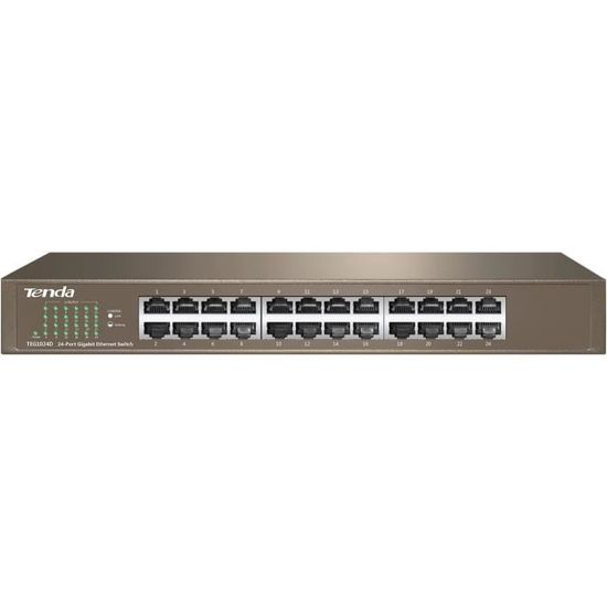 Switch Ethernet 24 Ports Gigabit, Switch Gigabit 10-100-1000 Mbps, Plug ...
