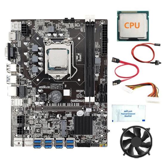 Motherboard+CPU+Fan+Thermal Grease+Extension Cable+SATA+Switch Cable ...