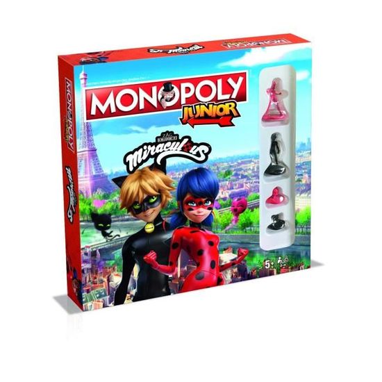WINNING MOVES MIRACULOUS TALES OF LADYBUG ET CAT NOIR BOARD GAME MONOP ...