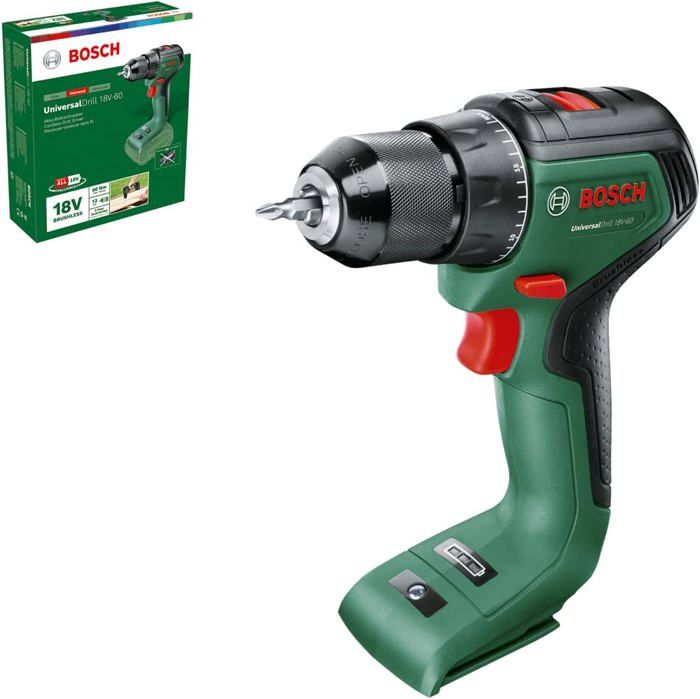 VISSEUSE - DEVISSEUSE-Sans batterie Bosch UniversalDrill 18V-60 ...