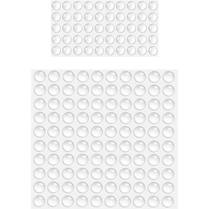 TRAHOO-Tampon Porte Transparent en Caoutchouc, 150 Pièces Arret de ...