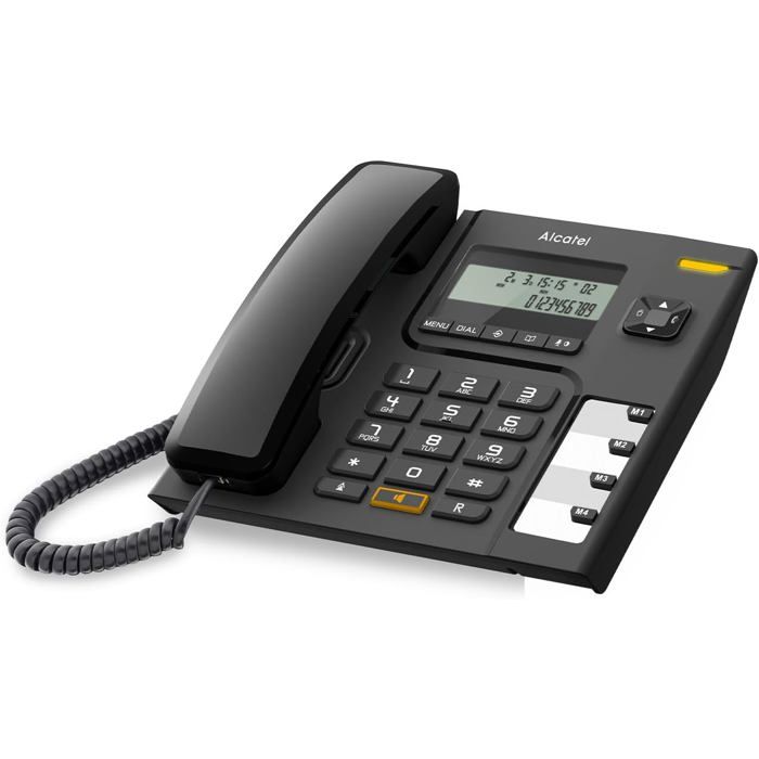 ALCATEL T56 - Téléphone Fixe Filaire - Écran Numérique - Mains Libres ...