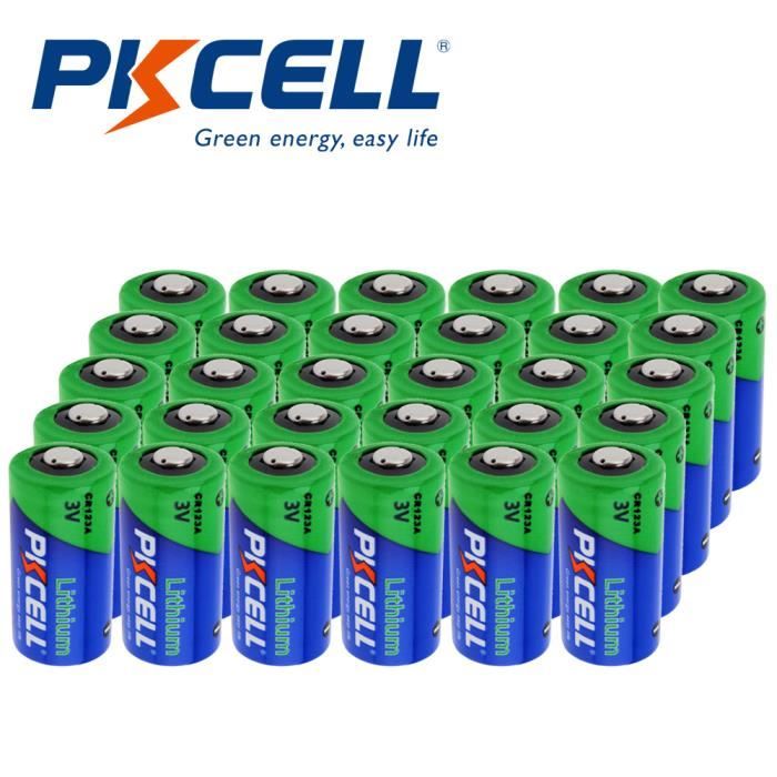 3V-Batterie Lithium 3v Cr123a, 30 Pièces, Li-mno2, Cr123 123a Cr17345 ...