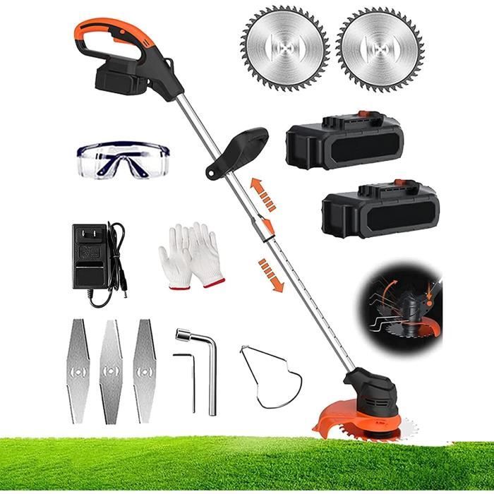 Tondeuse à Gazon Électrique sans Fil, Coupe-Herbe Extensible Portable, Outil D'élagage de ...