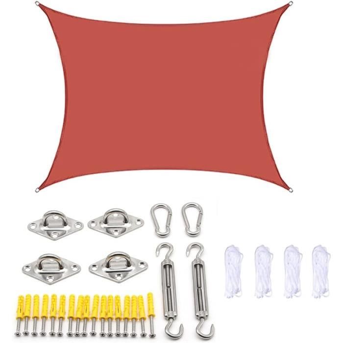 MKIU Voile D'ombrage pour L'extérieur, Auvent Super Durable 100% ...