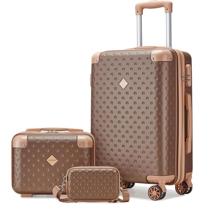 Valise 3 pièces ABS Trolley 4 Roues La Valise Contient 1 Valise ...