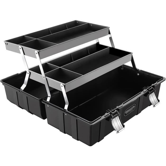 Caisse a Outil Complete Boîte à outils avec plateau en acier inoxydable ...