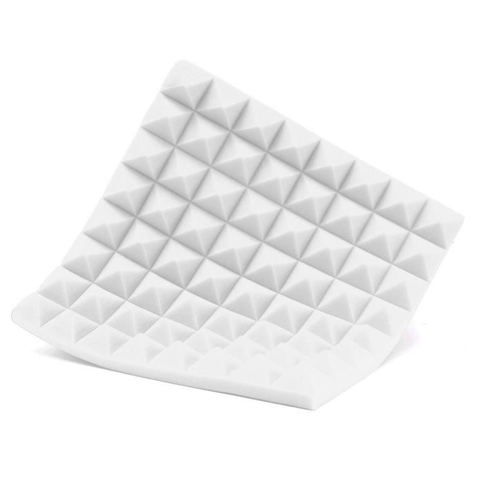 Mousse insonorisante pyramide, 4 pièces, panneau acoustique, Absorption ...