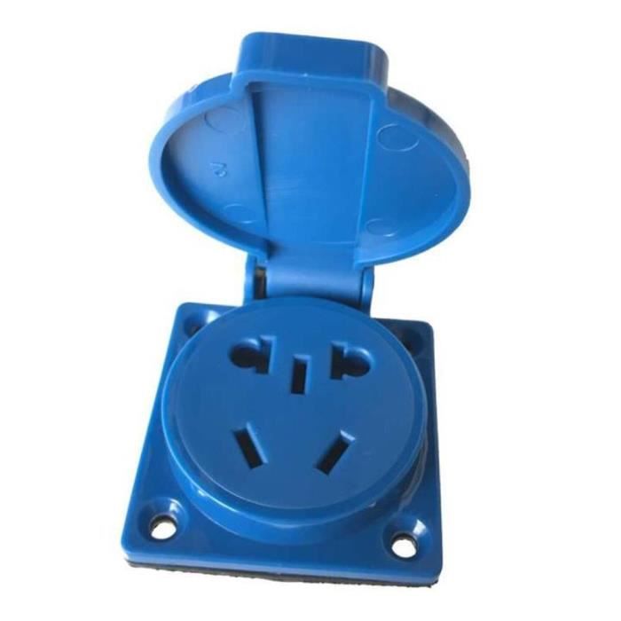 Prise électrique,Prise de courant électrique ca multifonction, bleu, IP54, 10a-16a, 220V ...