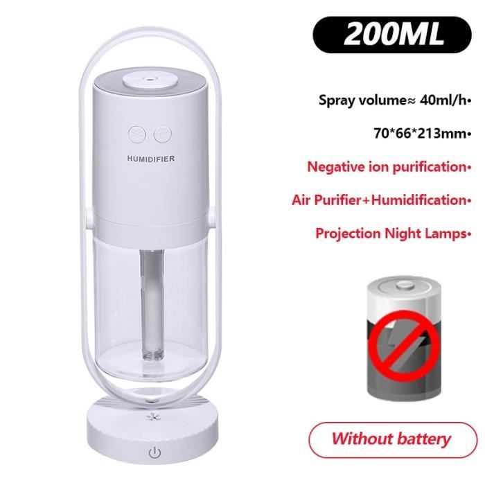 Traitement de l'air,Humidificateur d'air USB de 200ml,diffuseur d'huile essentielle et d'arôme ...