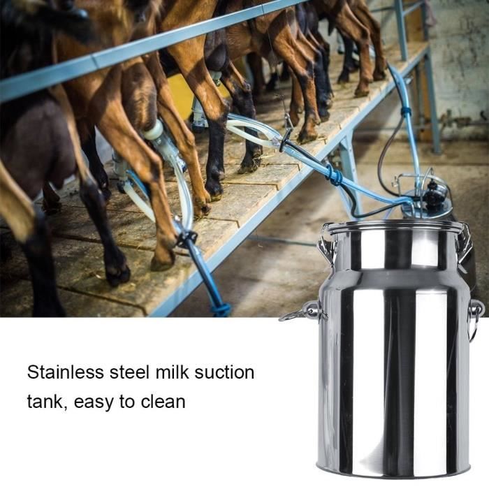 Qutianshop® Mini-machine à traire électrique portative en acier ...