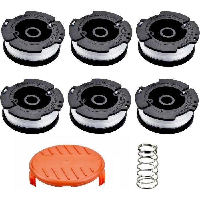 ® 6 Bobine Fil Nylon Pièces De Rechange Coupe Bordure Black Et Decker A6481 A6485 Af-100 ...