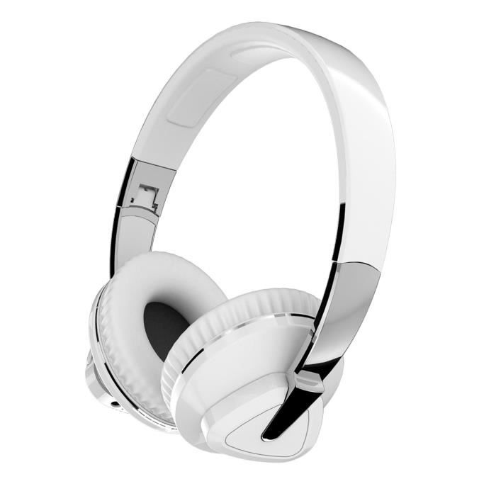Casque sur l'oreille Casque fil portable avec micro intégré léger à ...