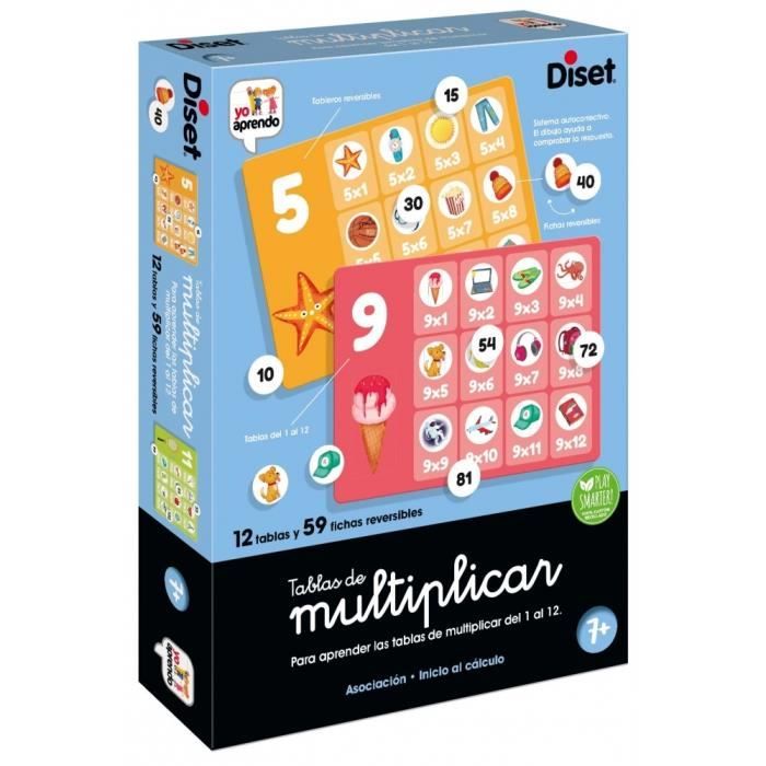 Jeu éducatif - DISET - j'apprends les tables de multiplication ...