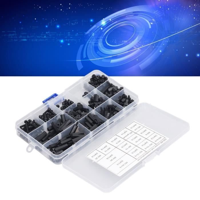 HEG Entretoise De Vis Hexagonale 320 Pcs M3 Mle Femelle Nylon Hex Vis ...