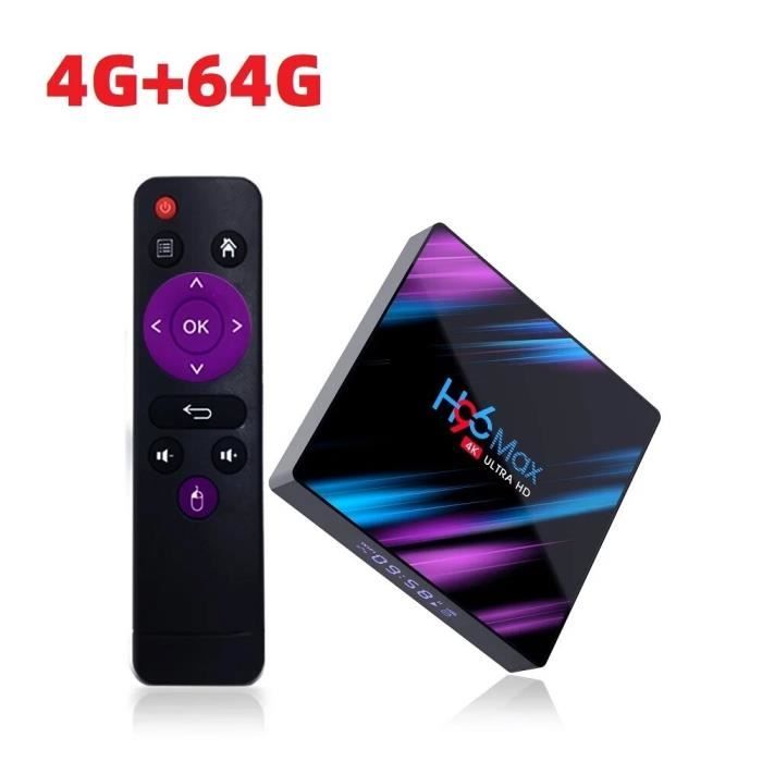 Boîtier Smart TV H96 MAX RK3318,Android,4 Go-32 Go-64 Go,4K,WiFi,HD ...