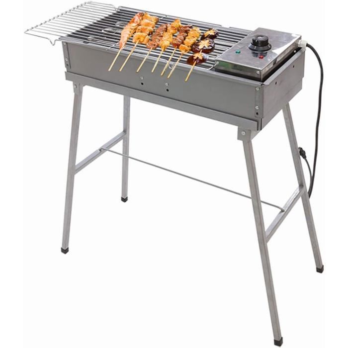 Barbecue Électrique Et Barbecue À Charbon De Bois Grand Barbecue En ...