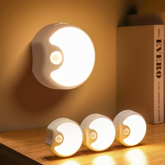 Veilleuse Bébé Veilleuse LED [3PC] Automatique, 50LM+USB Recargable ...