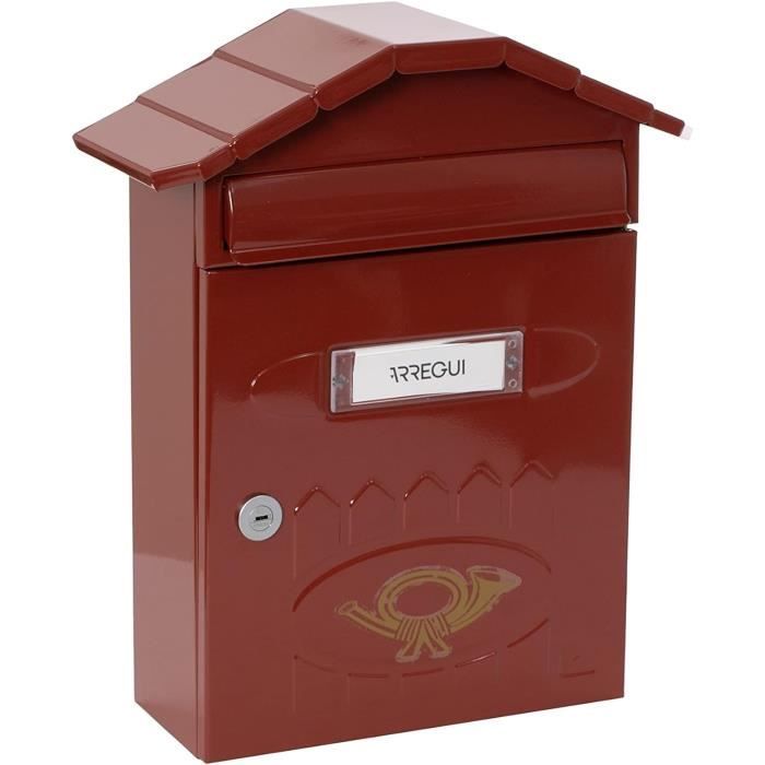 ARREGUI Villa E5002 Boîte aux Lettres Individuelle en Acier, Taille M (Courrier Format A4 ...