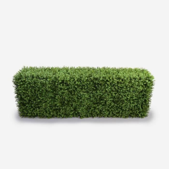 Haie artificielle en buis pour clôture de jardin 158x33x56cm Robuk ...