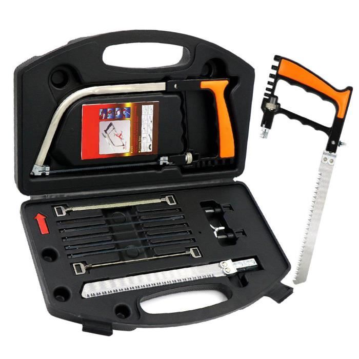 Ensemble de scie manuelle Mini Kit Hacksaw Kit à main multi-usage outil ...
