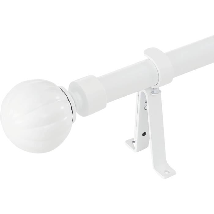 Tringle À Rideau Extensible Longueur Réglable De 122 À 218 Cm, Embouts ...