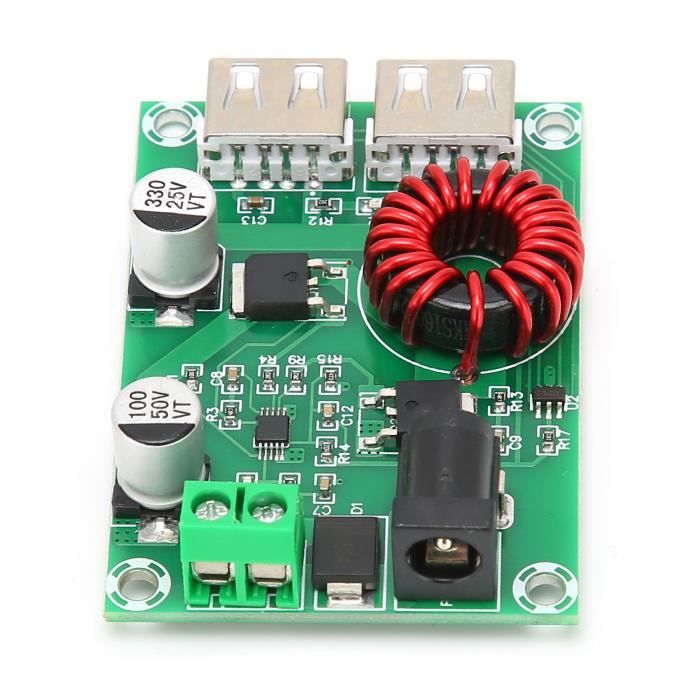 YOSOO Régulateur de tension CC Double sortie USB Buck Module Convertisseur de tension Réducteur ...